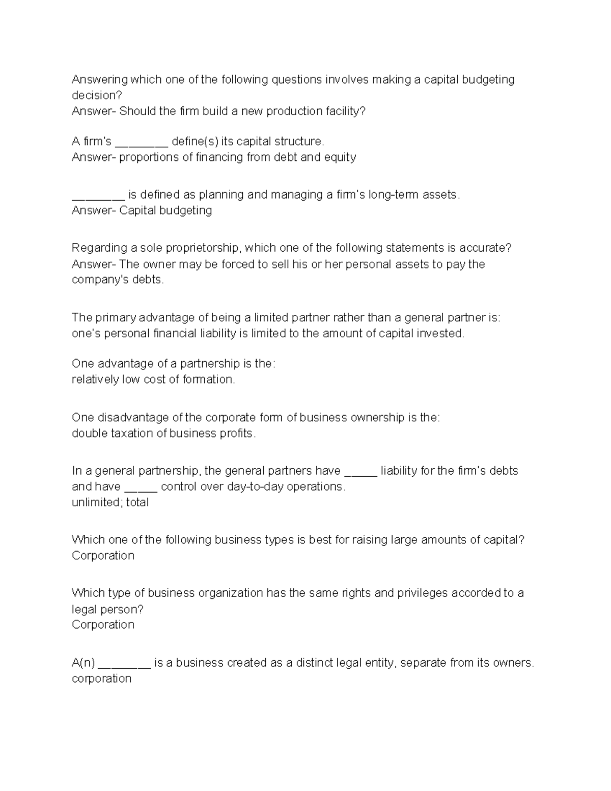 Week 1 2 3 answers - Assignment - Answering which one of the following ...