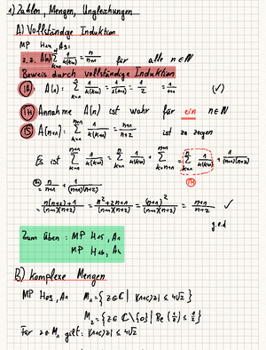 Hausübung Blatt 01 - Stroppel - Höhere Mathematik I - Studocu