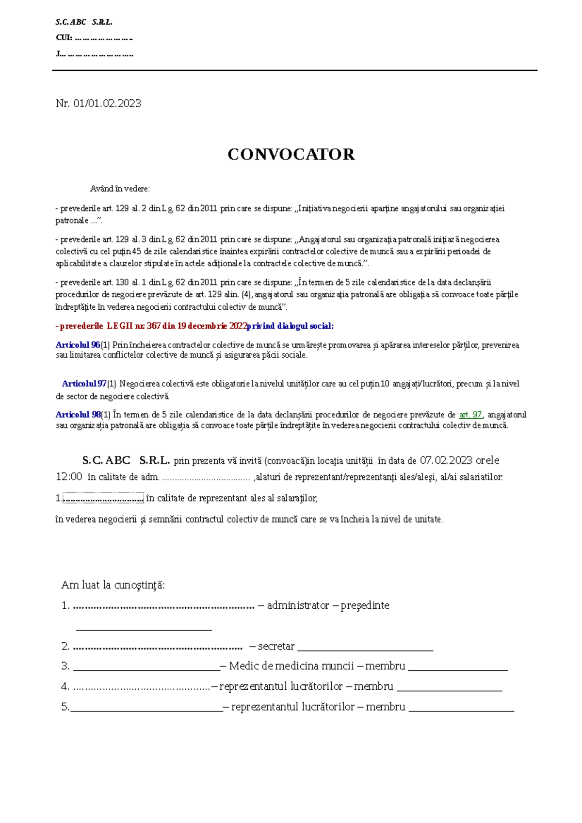 3.convocator ccm - RESURSE UMANE - S. ABC S.R. CUI ...