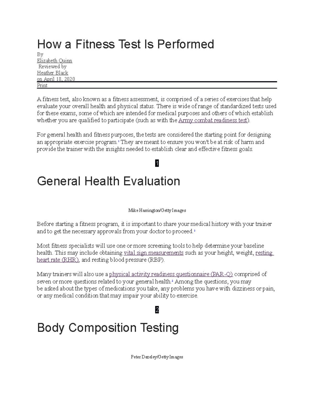How a Fitness Test Is Performe/ assessment on health related fithness ...