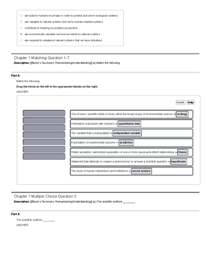 Chapter 18 Multiple Choice Questions - Chapter 18 HW 1. What is the definition of epigenetics ...