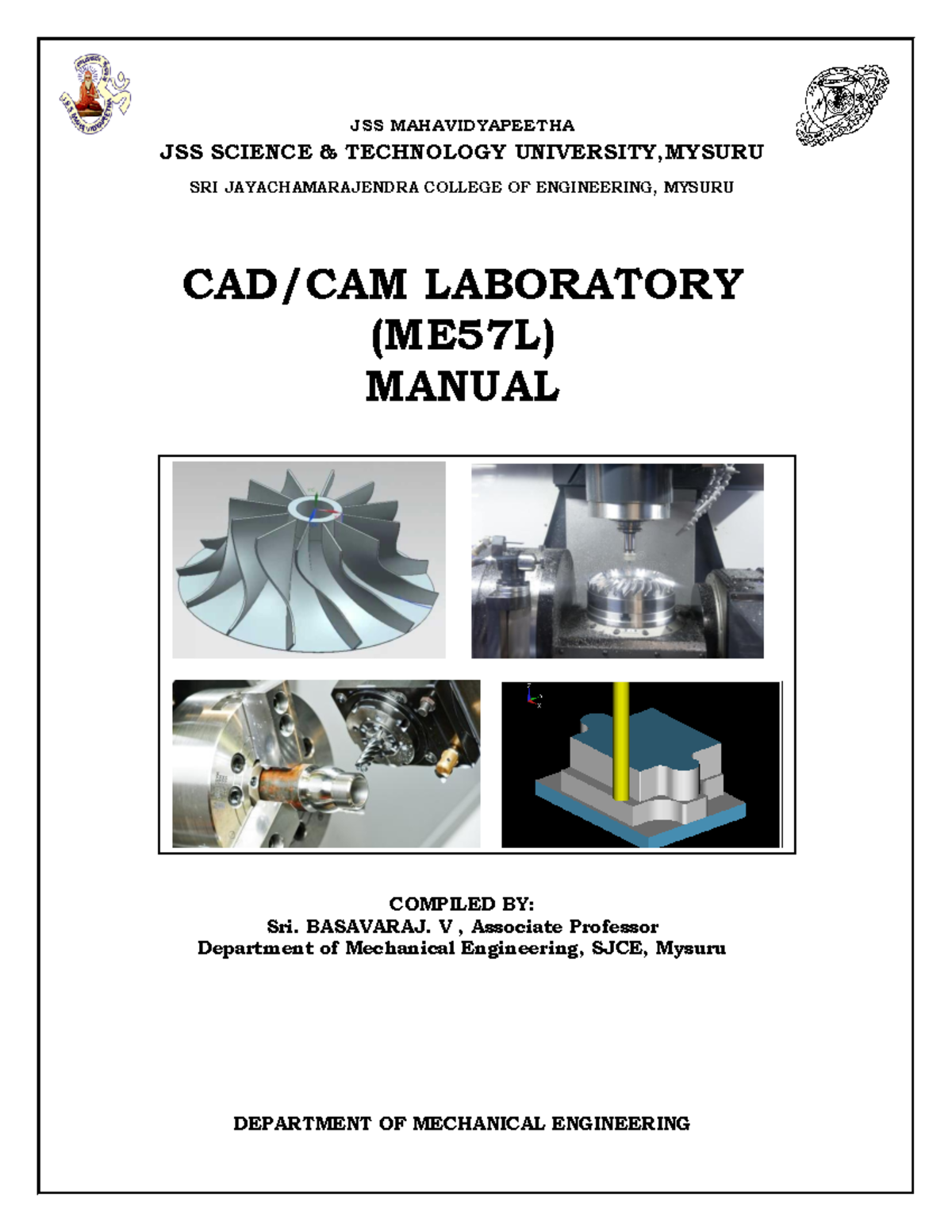 CAD CAM Laboratory Manual - JSS MAHAVIDYAPEETHA JSS SCIENCE ...