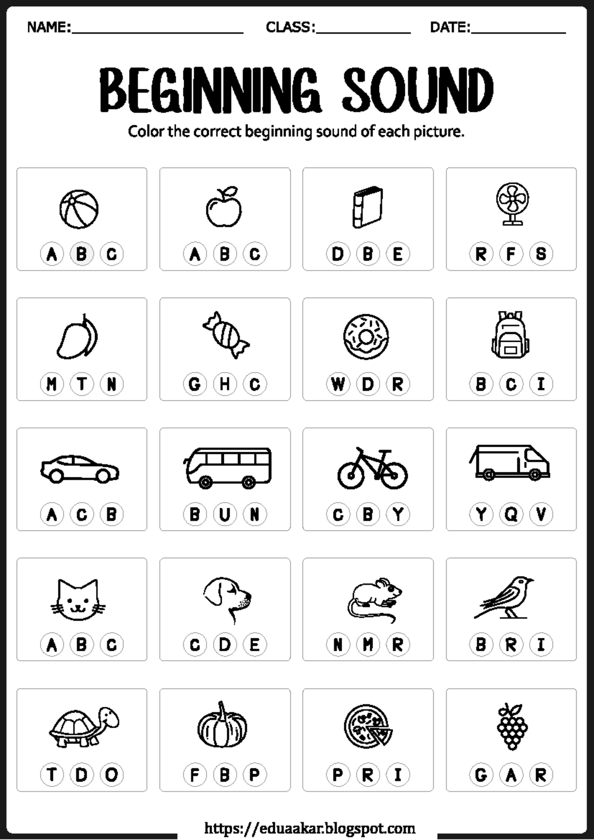 Beginning words activities - Bachelor of Arts in English - Studocu