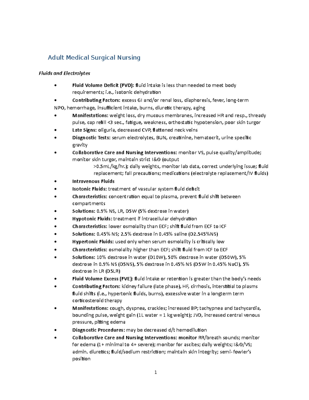 Adult Medical Surgical Nursing ATI Comprehensive Review Notes.docx ...