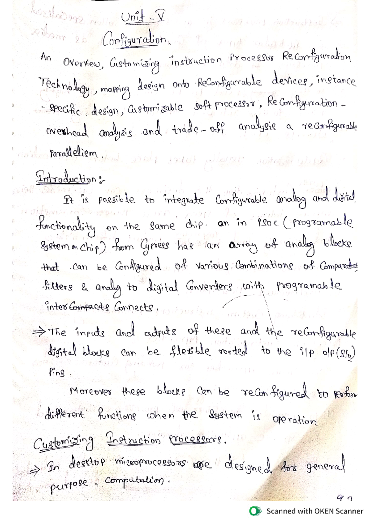 Iv Ii Soca Unit 5 Notes Unit Configuration An Overview Customizing