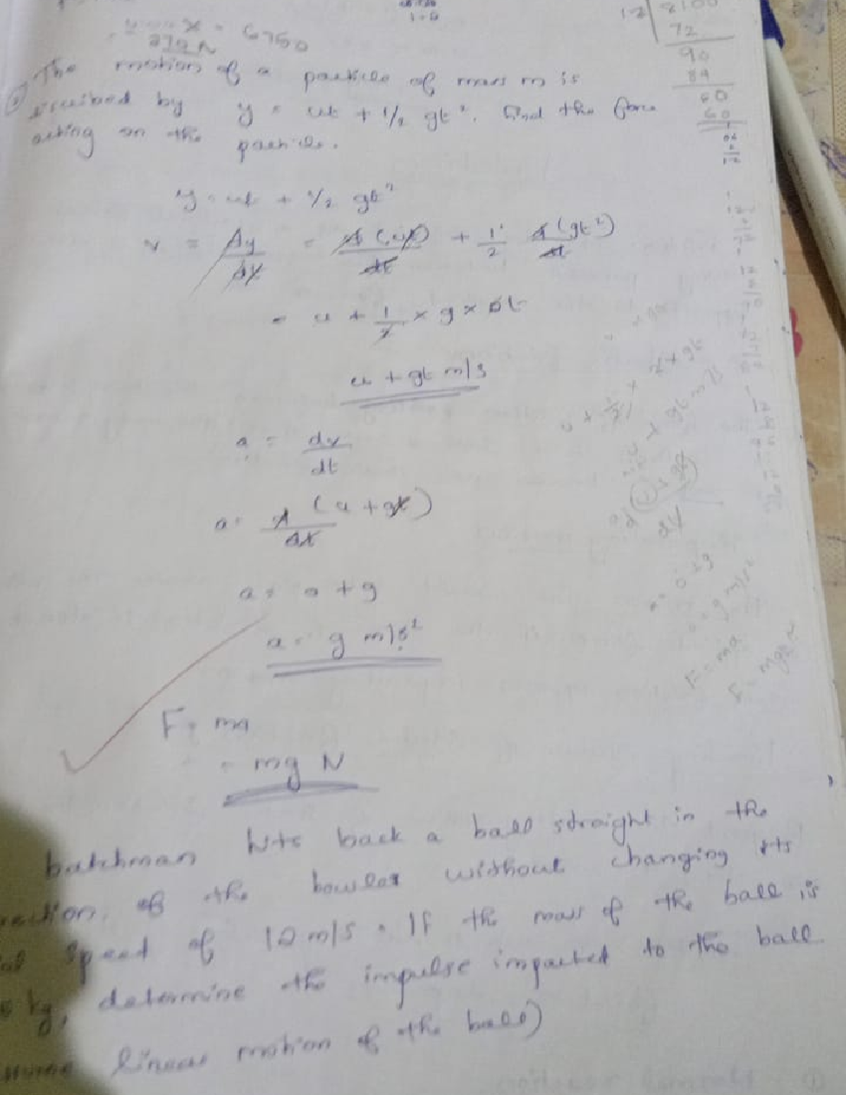 Phy5 - Laws of motion - derivations - Physics HL - Studocu