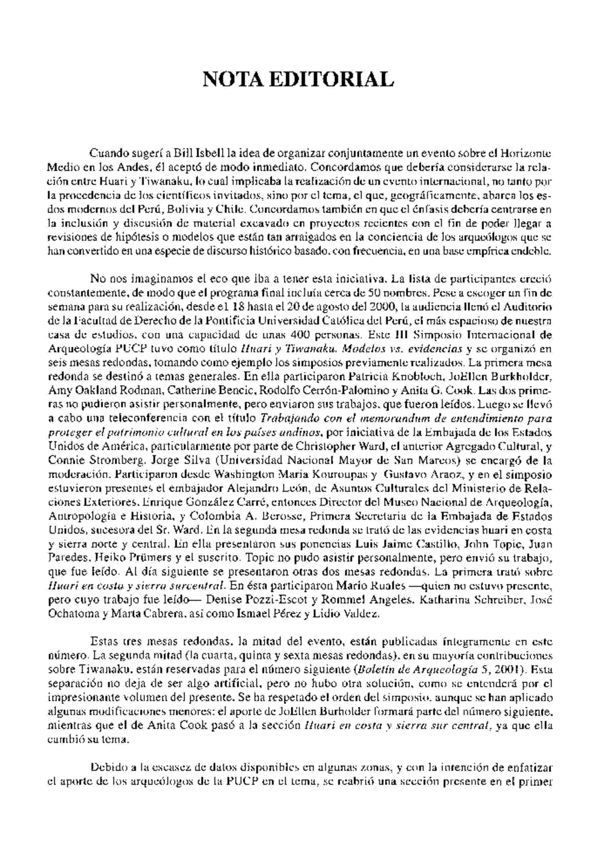 01 Peter kaulicke - muy bonita lectura - NOTA EDITORIAL Cuando sugerf a ...