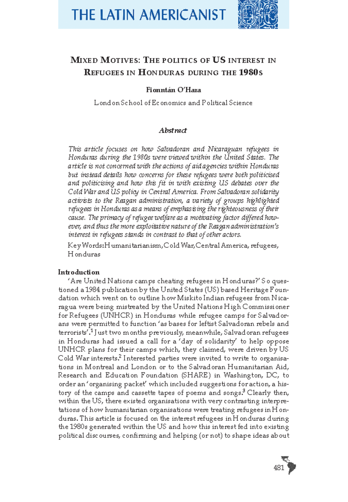 Mixed Motives THE Politics OF - M ixed M otives : the politics of Us ...