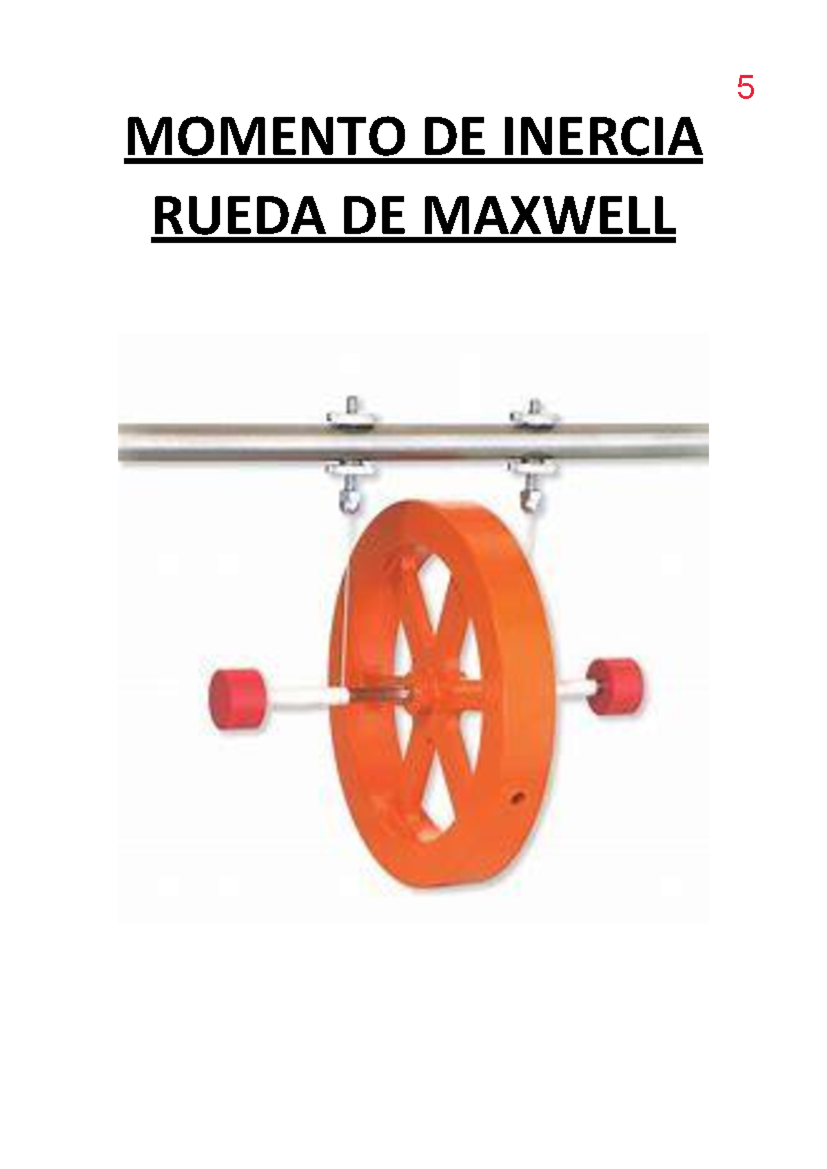 Corregido Momento DE Inercia Rueda DE Maxwell - Realizado por: Rodrigo Amor Fernández García y ...