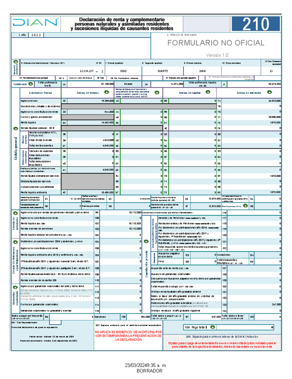 Formulario 210 Parcial II - A - 2 29 30 31 32 43 58 74 75 33 44 59 76 45 60 77 34 46 61 78 62 79 ...