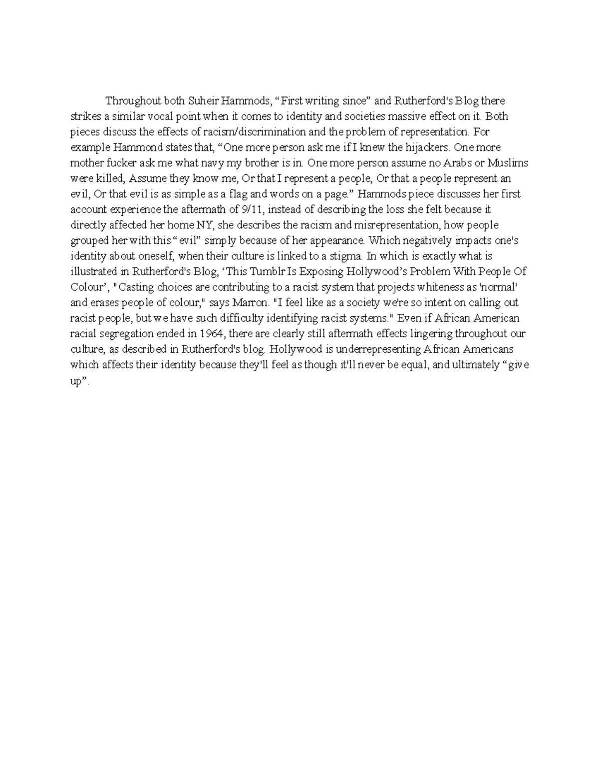 Untitled document-14 - poem summary - Throughout both Suheir Hammods ...