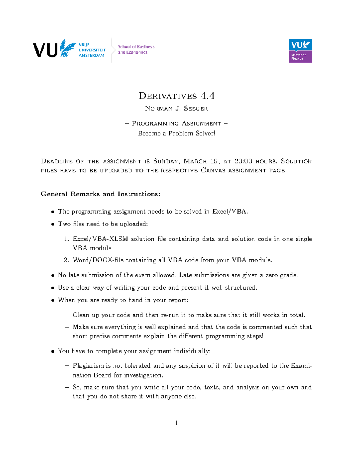 Der4 4 Prog Assignment Derivatives 4 Norman J Seeger Programming Assignment Become A 