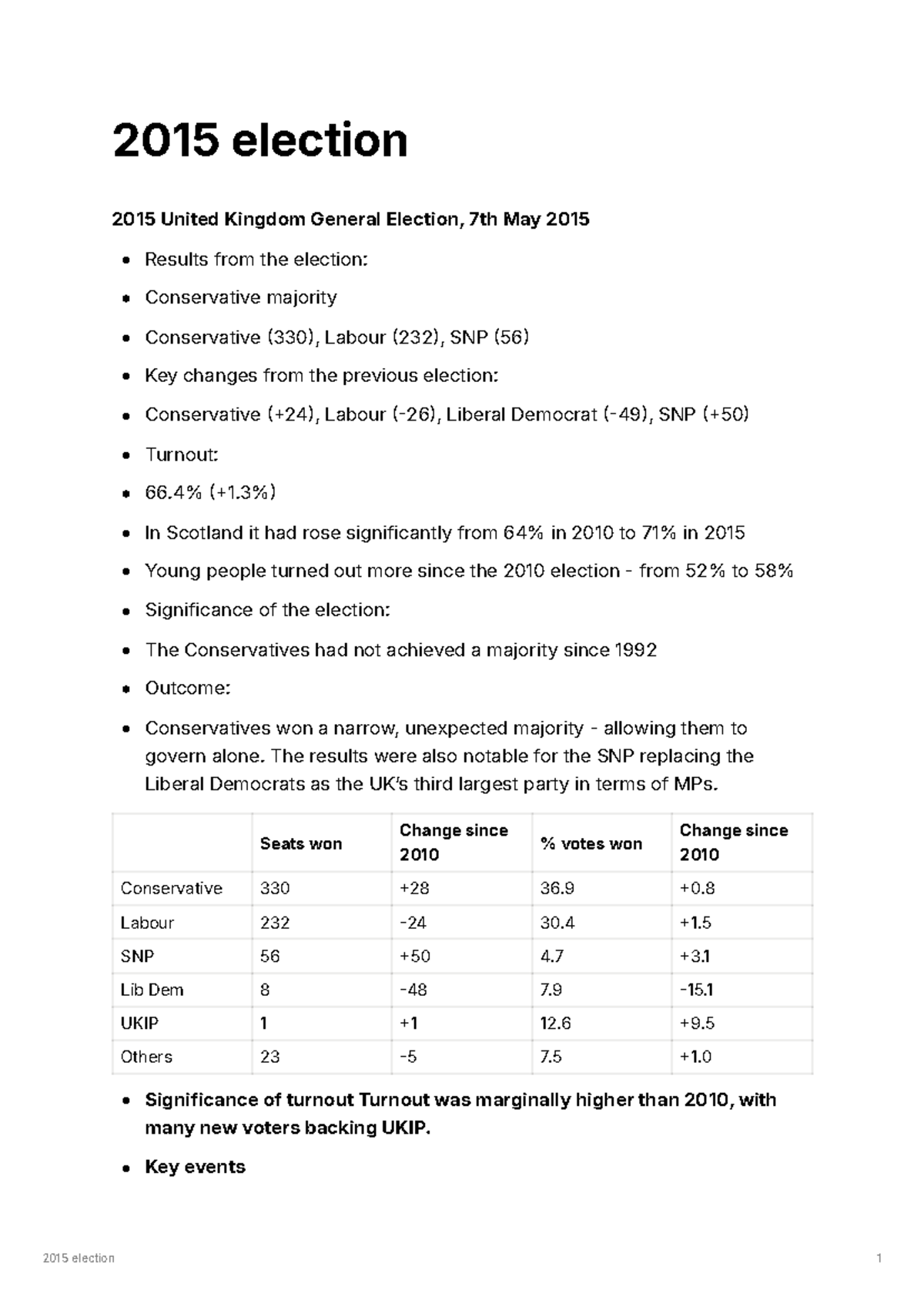 2015 election file - 2015 election 2015 United Kingdom General Election ...