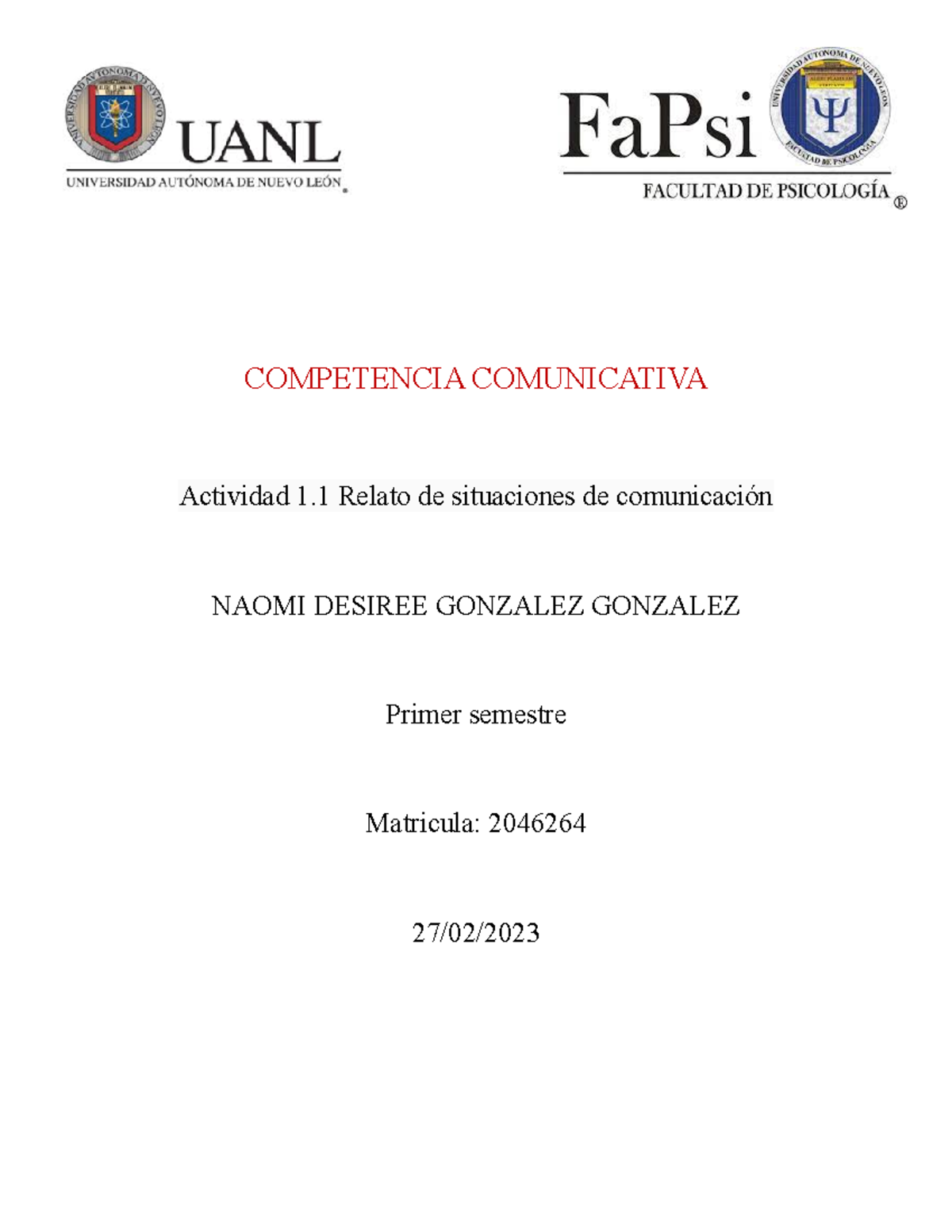 Actividad 01 E1 NDGG - epero ayudarr - COMPETENCIA COMUNICATIVA ...