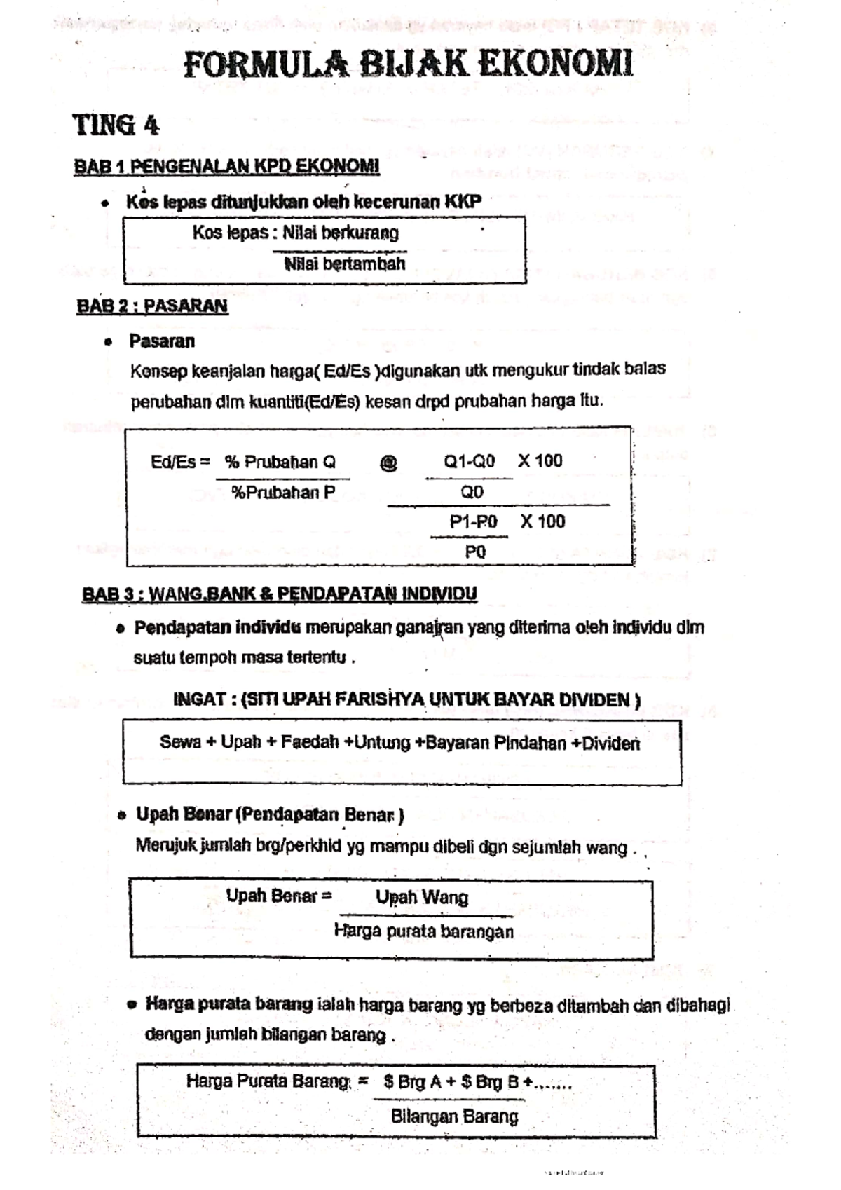 Formula F4 ECO - ... - malaysian economy - Studocu