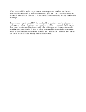 ESL 440 Observation 1 - clinicals notes - ESL-440N - GCU - Studocu