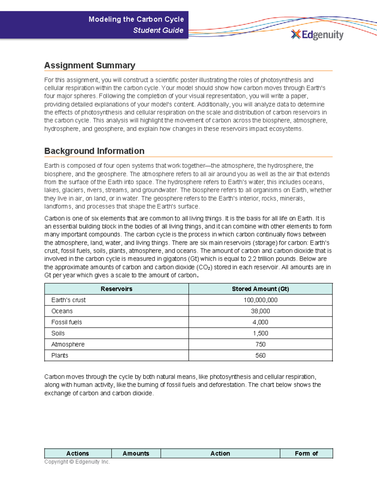 Modeling the Carbon Cycle - Student Guide-new - Modeling the Carbon ...