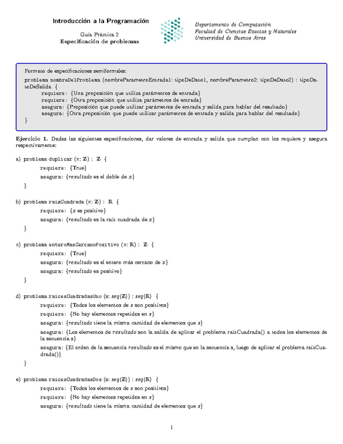 Práctica 2 - Introducci ́on a la Programaci ́on Gu ́ıa Pr ́actica 2 ...