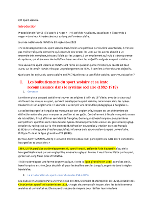 CM culture EPS - CM culture EPS Contexte L’EPS est une discipline ...