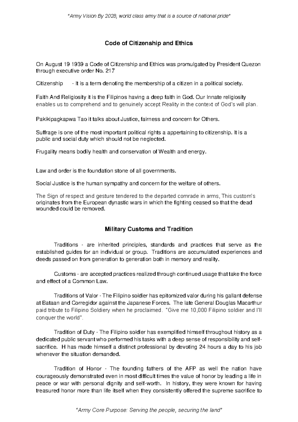 Midterm-examination-Reviewer - Code of Citizenship and Ethics On August ...