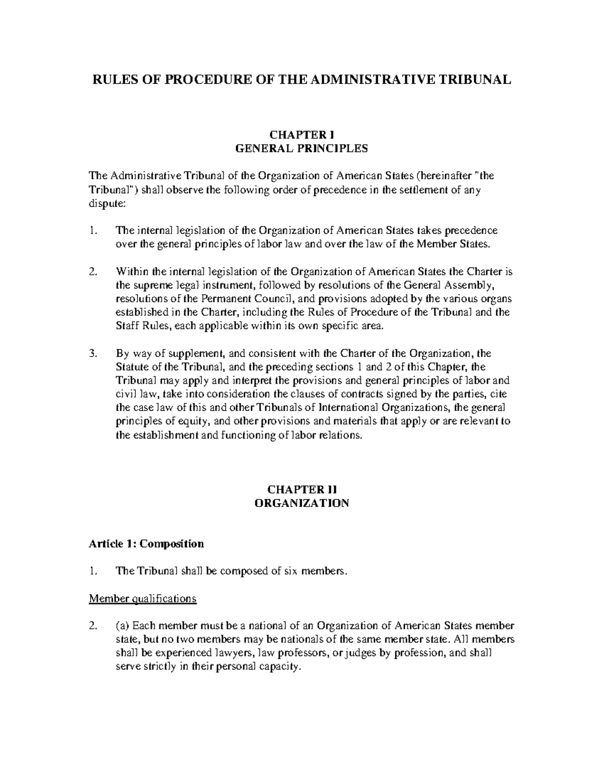 Rules OF Procedure OF THE Administrative Tribunal 772016 350 - RULES OF ...