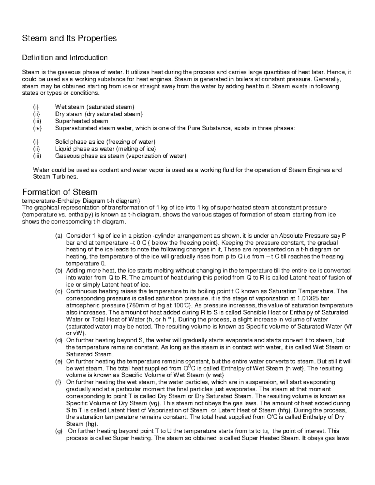Steam and its properties and alll its properties - Steam and Its ...