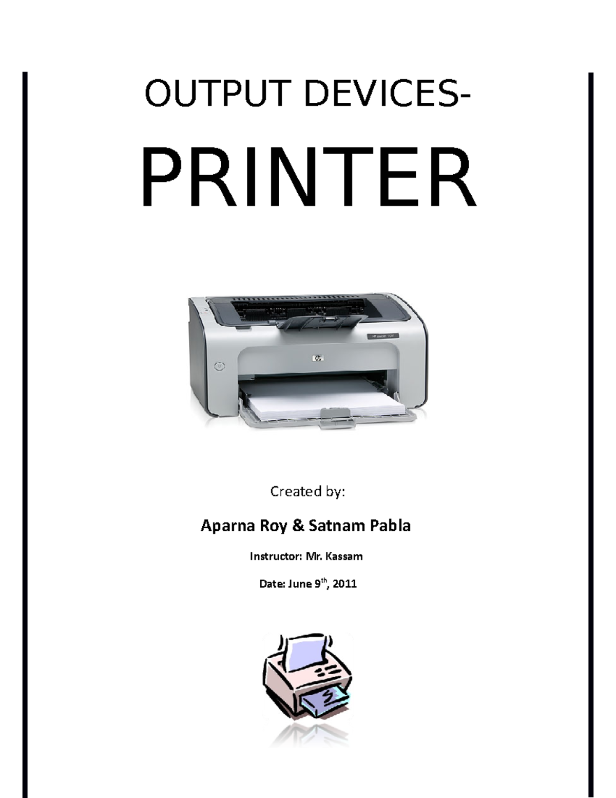 Printers Timeline - Study Guide - OUTPUT DEVICES- PRINTER Created by ...