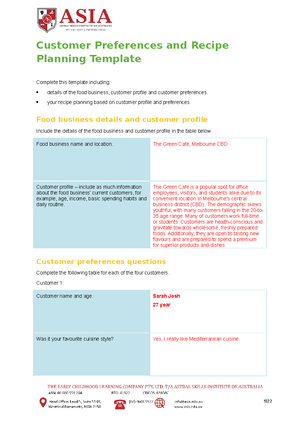Sithkop 010 Recipe Feedback Template - Version 1. Release Date: Oct ...