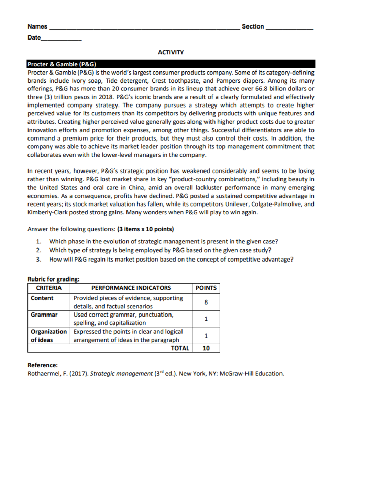 Activity-1 - ASSIGNMENT - Accountancy - Studocu