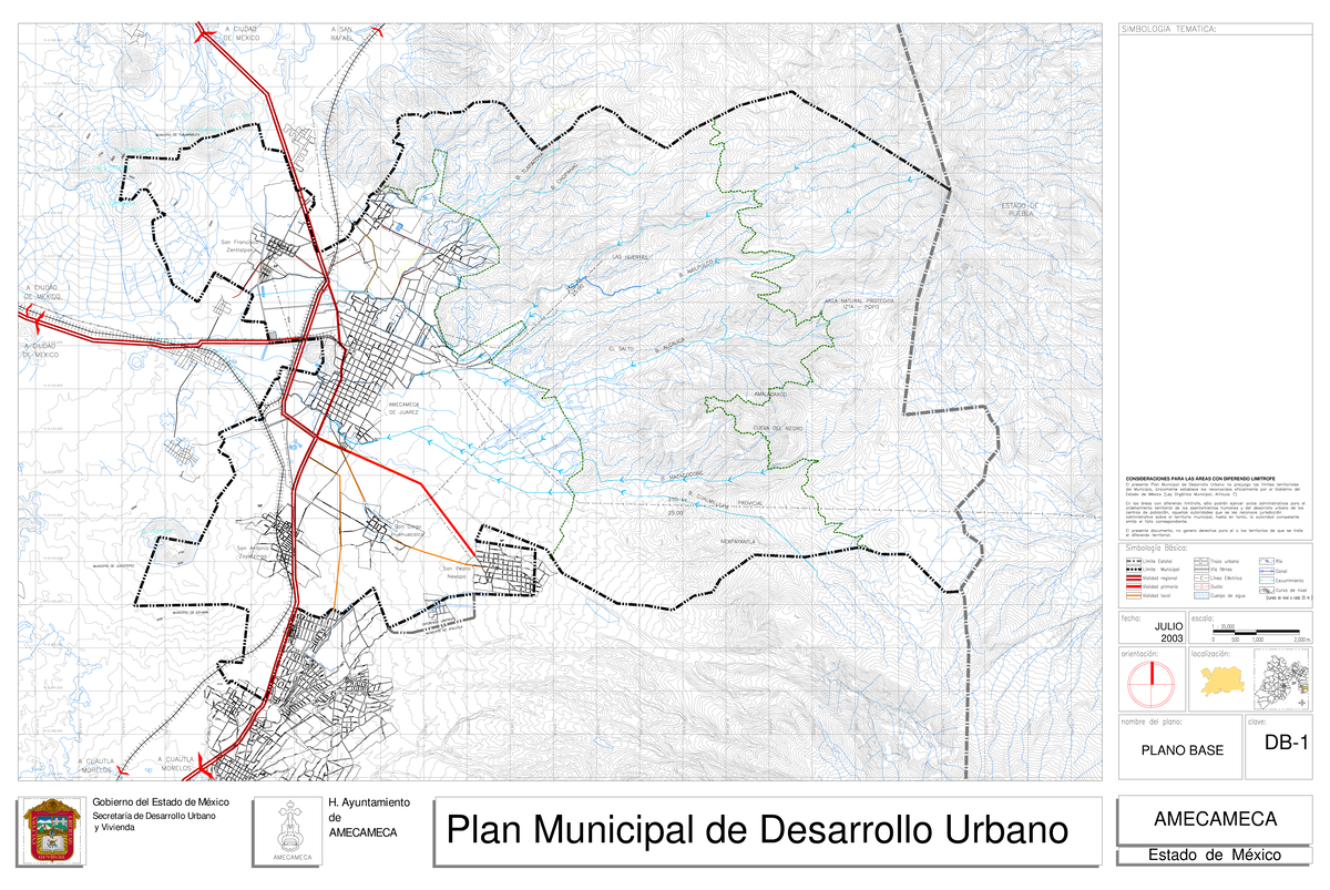 Plano BASE Amecameca - X=517,000 X=518,000 X=519,000 X=520,000 X ...