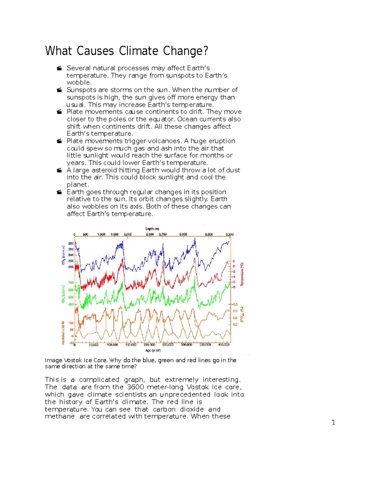 What Causes Climate Change - They range from sunspots to Earth’s wobble ...