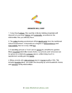 Grammar Explorer 3 A - Answer Key for Grammar Explorer 3 1 Grammar ...