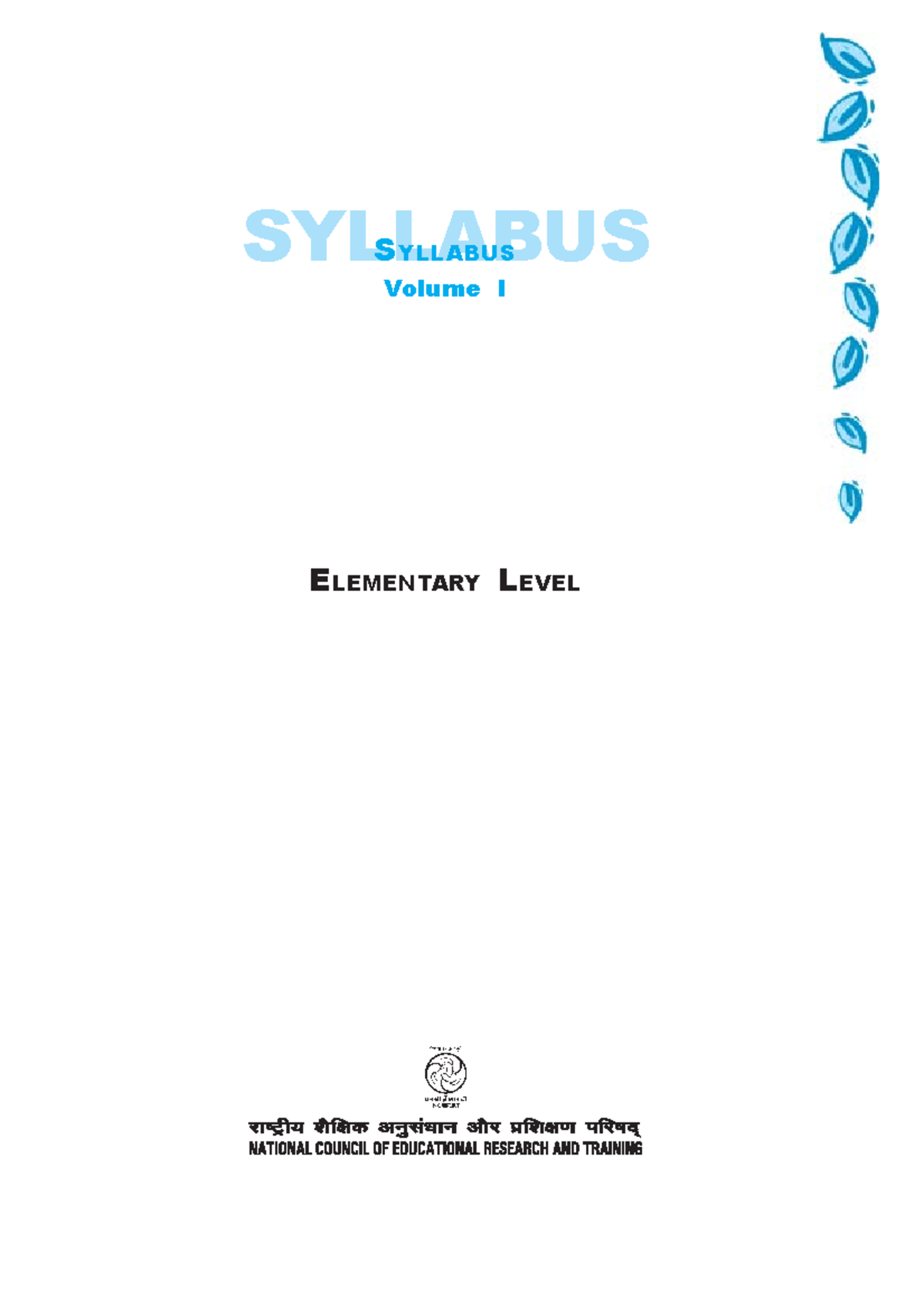 Syllabus - SYLLABUSS YLLABUS Volume I E LEMENTARY L EVEL First Edition ...