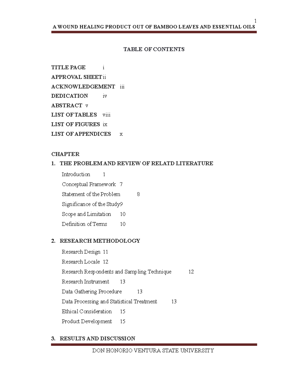 Final- Manuscript-HMP - TABLE OF CONTENTS TITLE PAGE i APPROVAL SHEET ...