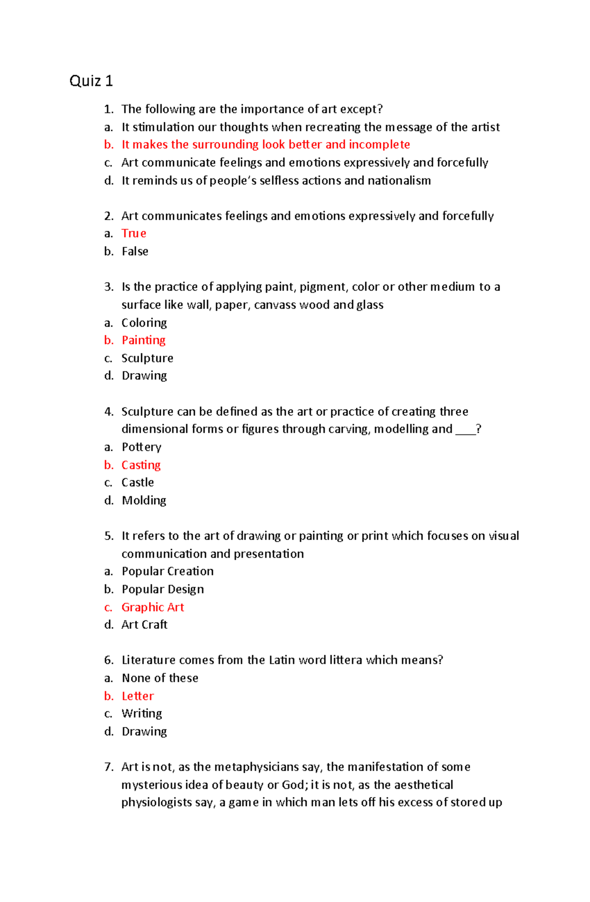 Pdfcoffee - It refers to the art of drawing or painting or print making ...