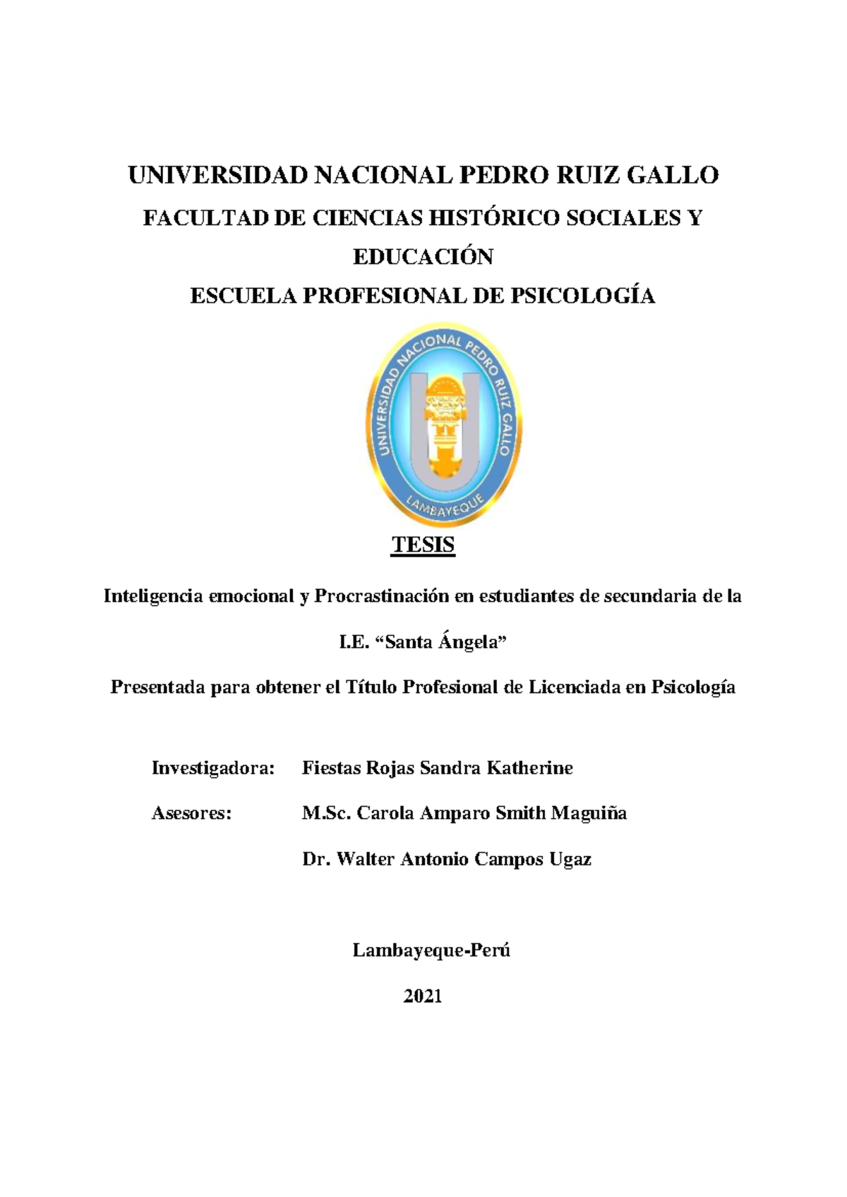 Fiestas Rojas Sandra Katherine - UNIVERSIDAD NACIONAL PEDRO RUIZ GALLO ...