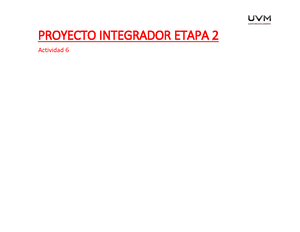 Actividad 3 Bienes y derechos reales UVM - ACTIVIDAD PROYECTO INTEGRADOR ETAPA 1 Fecha:31/03 ...