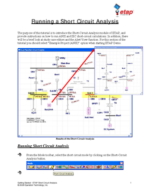 Etap user guide for third year ee students - Power System Analysis ...
