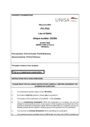 MRL3702 Examination - Exam question papers - MAY/JUNE 2022 MRL LABOUR ...