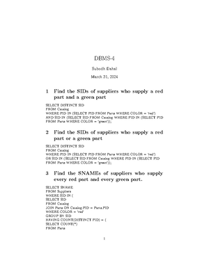DMSD Assignment 03 - Mapping a database schema into a relational schema, SQL DDL QUERIES and ...