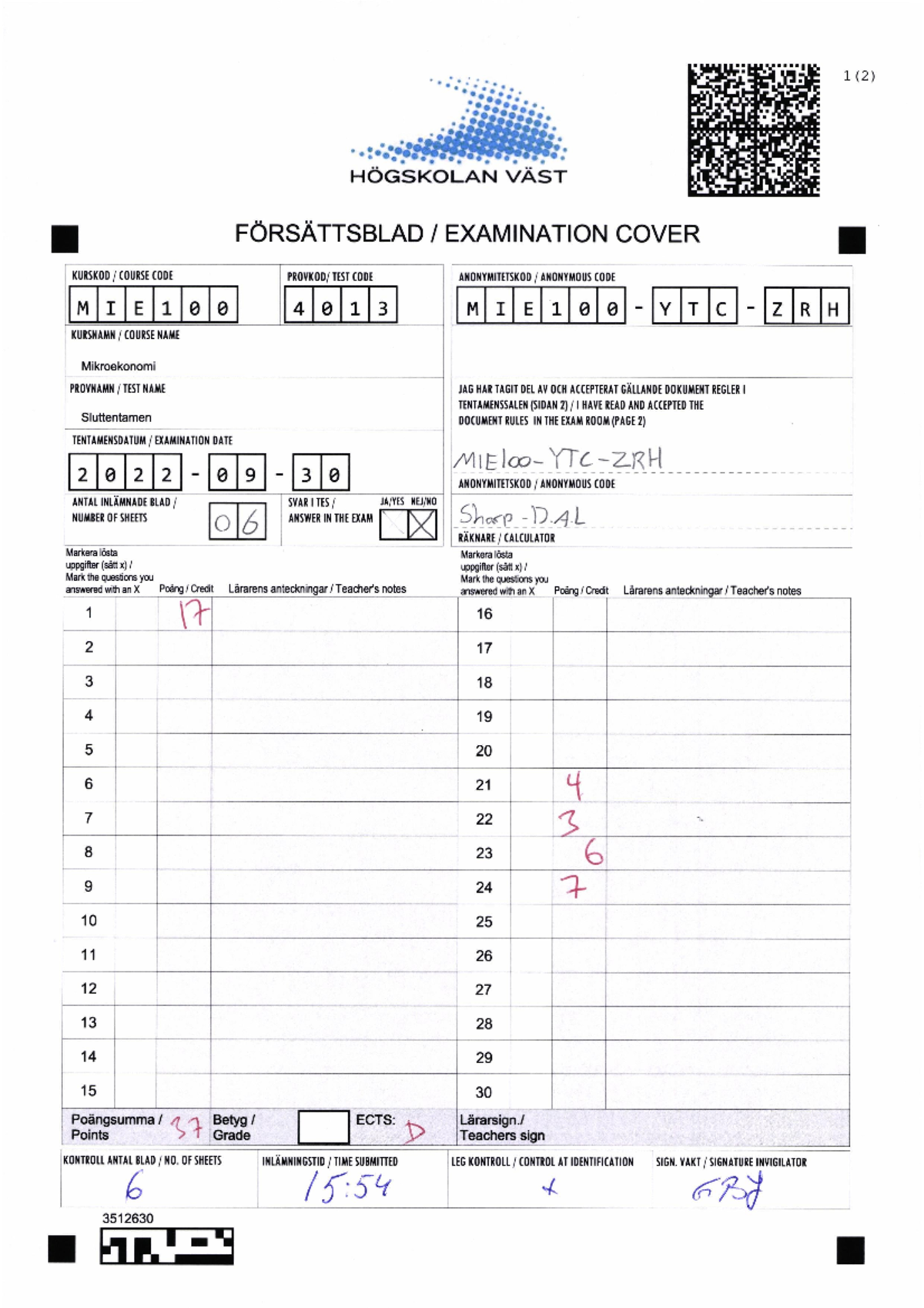 D-YCI0VLX60000 - Bivariat analysis. - ART 230 - Studocu