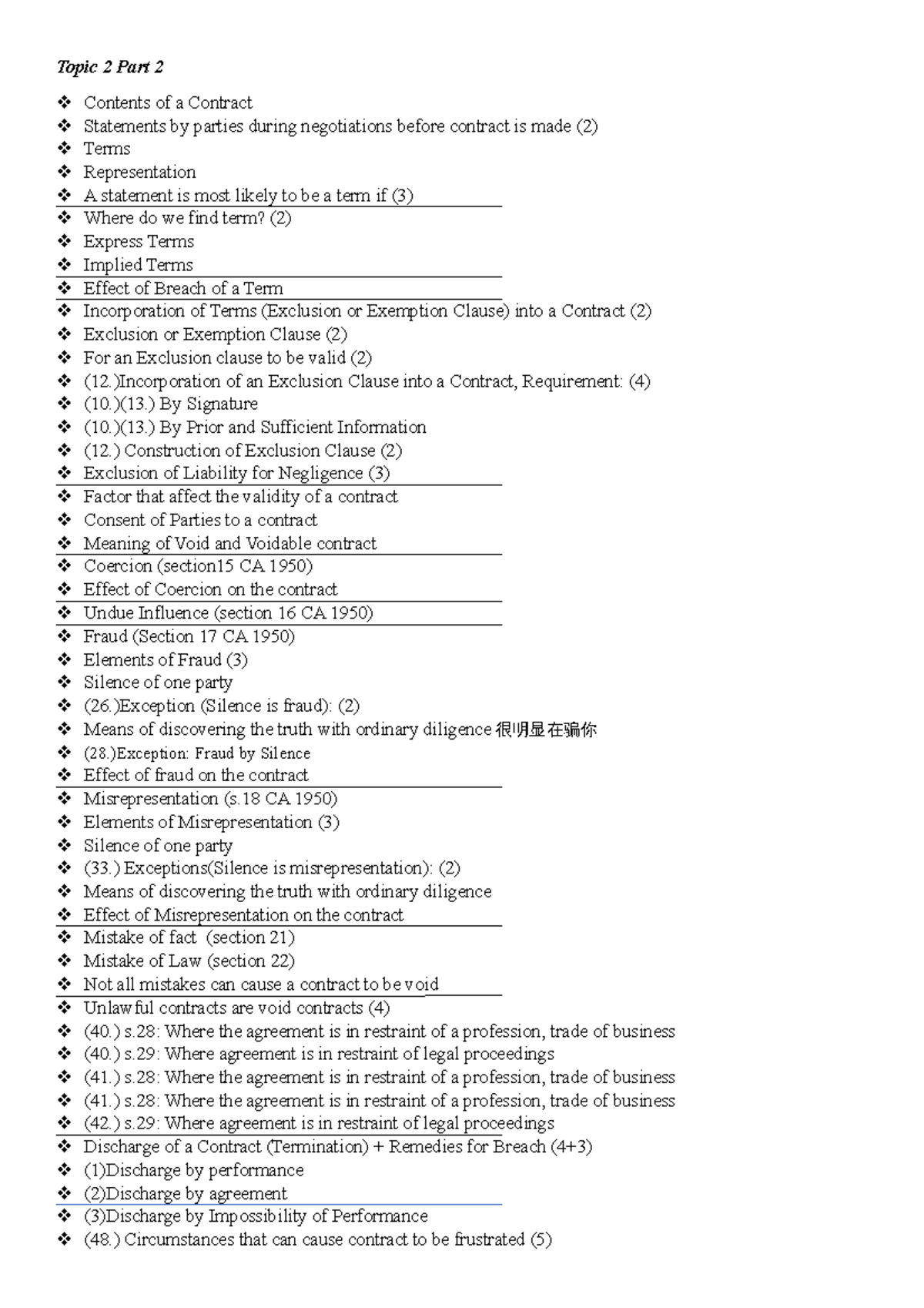 BL Notes Topic 2 Part II - Useful note - Topic 2 Part 2 Contents of a ...