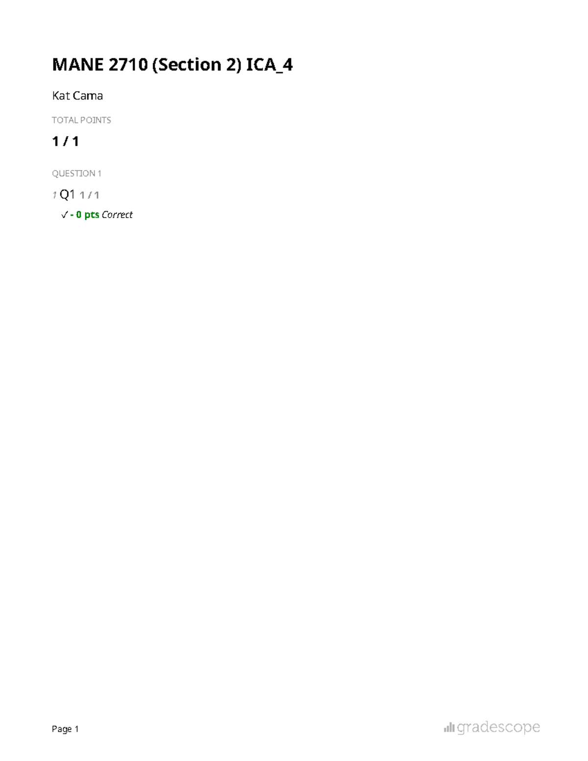 ICA 4 - in class assignment - MANE 2710 (Section 2) ICA_4 Kat Cama ...