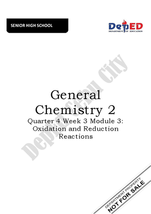 General Chemistry 2 Module 2 - General Chemistry 2 Quarter 4 Week 2 ...