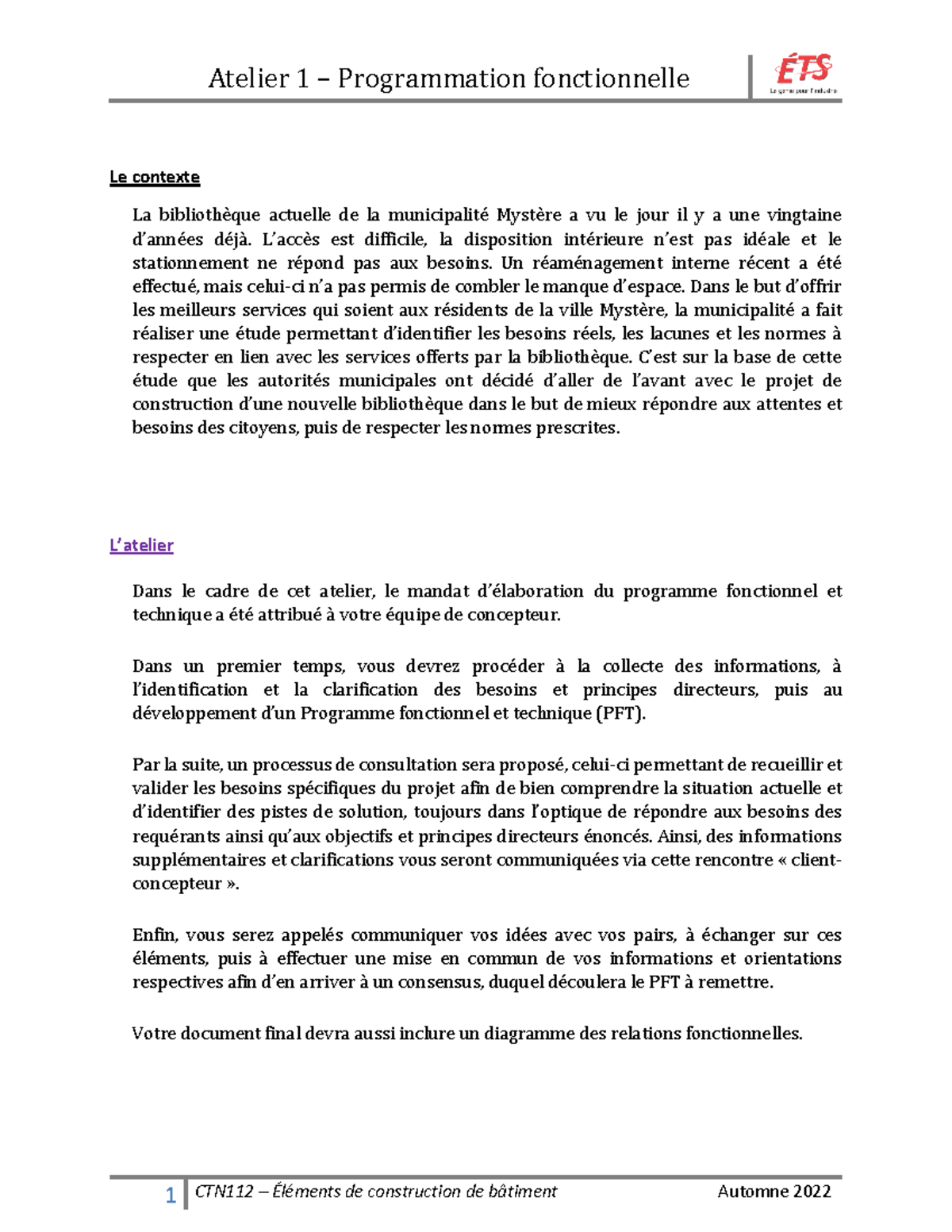 Équipe 4 Atelier 1 - PFT A22 - Atelier 1 – Programmation fonctionnelle ...
