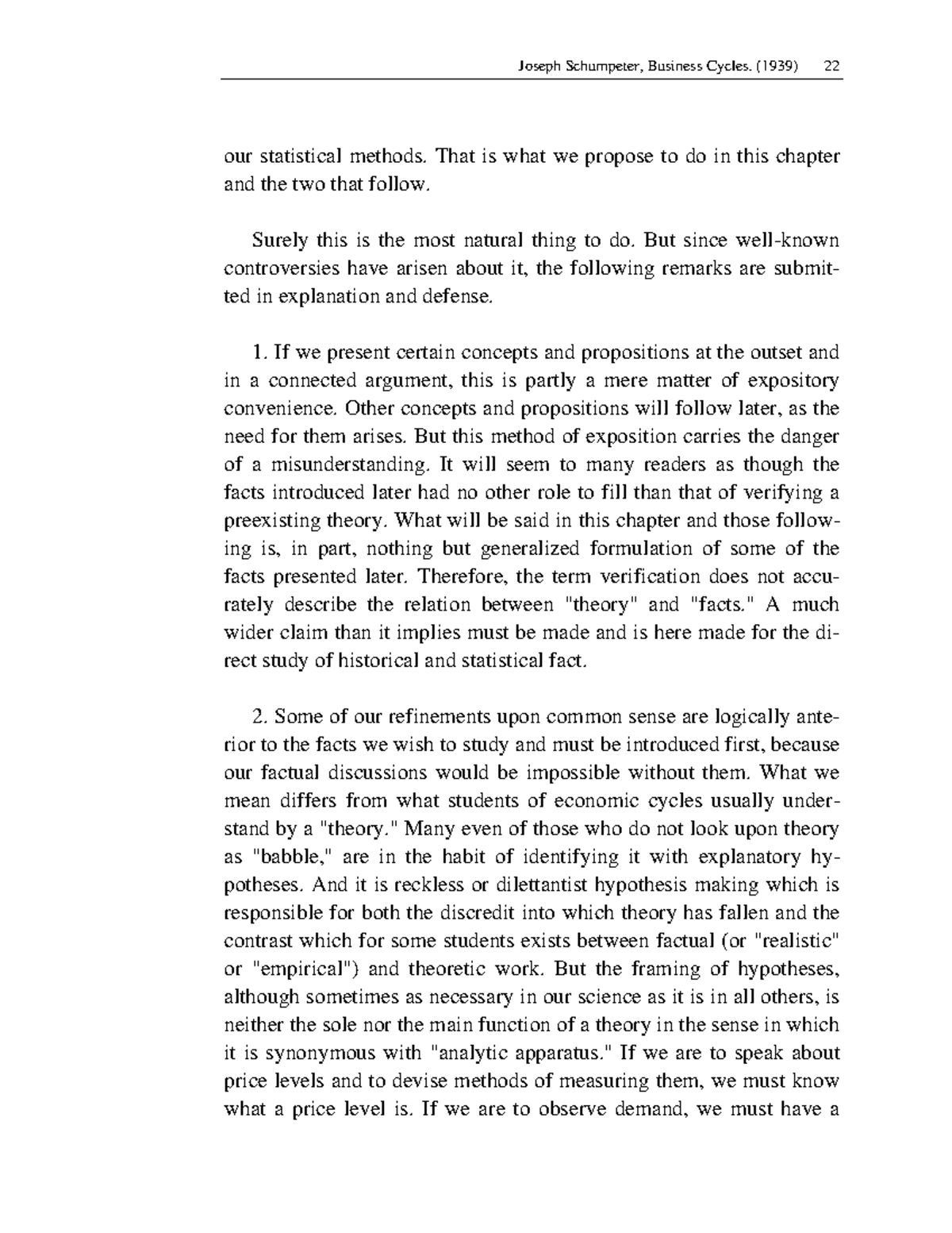 Business cycles-8 - Joseph Schumpeter, Business Cycles. (1939) 22 our ...