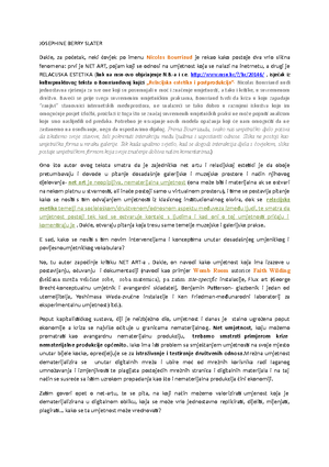 Josephine Berry Slater - Unassignable Leakage - Neodredivo istjecanje ...