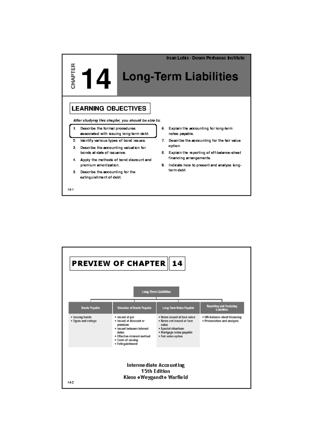 Ch14 long-term-liabilities - 14- Explain the accounting for long-term ...