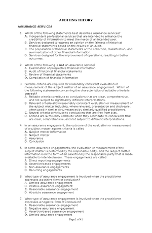 Audit Risk Model Problem - AUDIT RISK MODEL PROBLEM: ABC&Co. is an ...