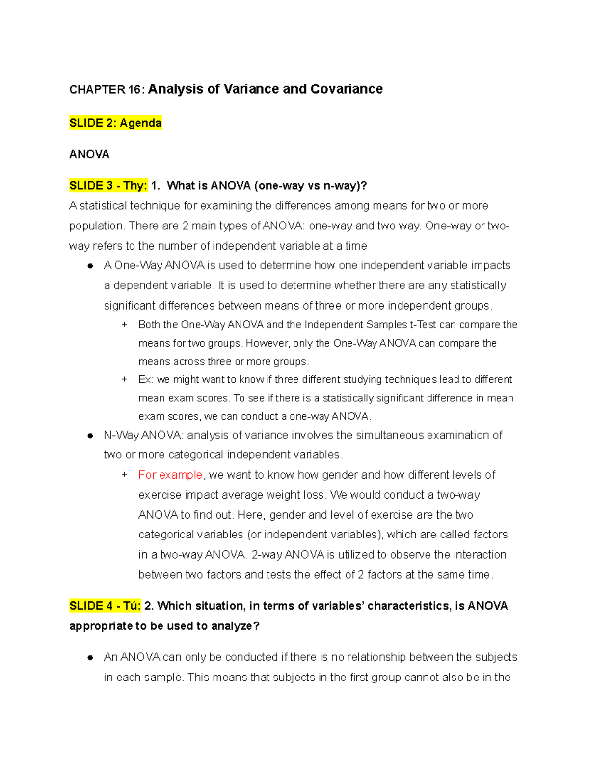 SMA Chap 16 - ABC - CHAPTER 16: Analysis of Variance and Covariance ...
